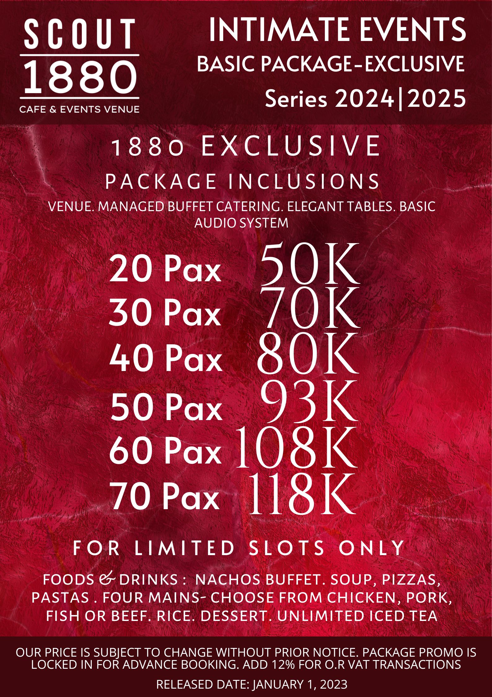 BASIC PACKAGE- 1880 EXCLUSIVE – Scout1880