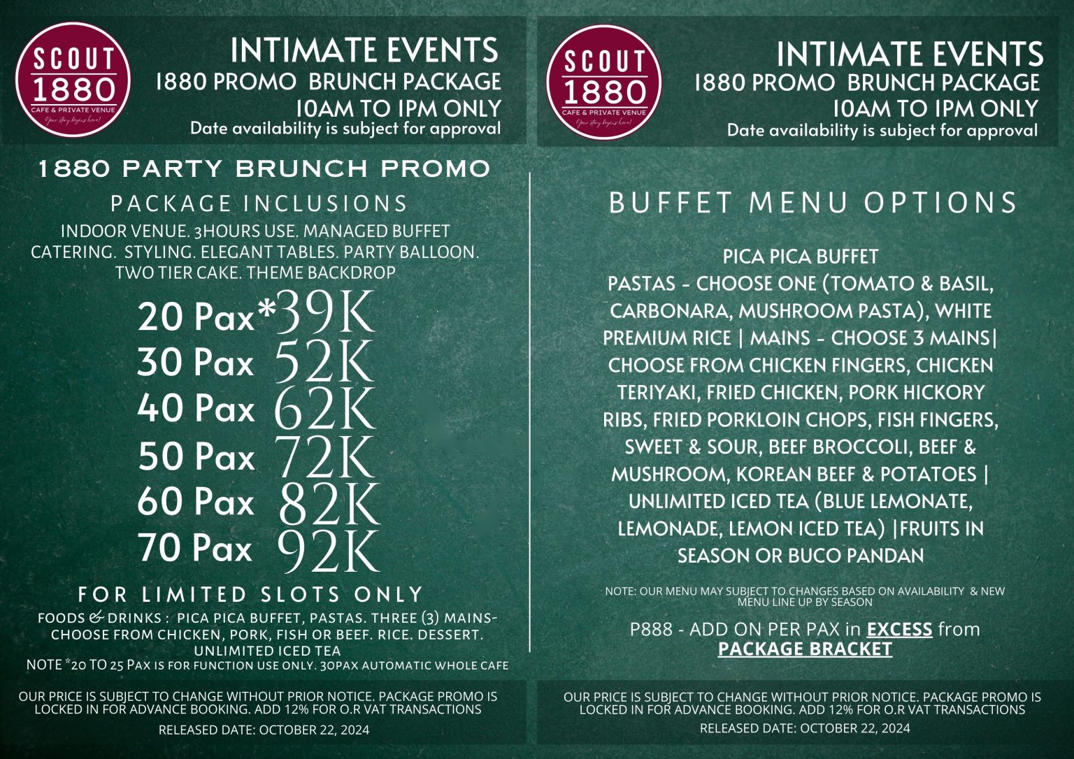 Brunch in Style at Scout1880 Café! – SCOUT1880 CAFE & PRIVATE VENUE