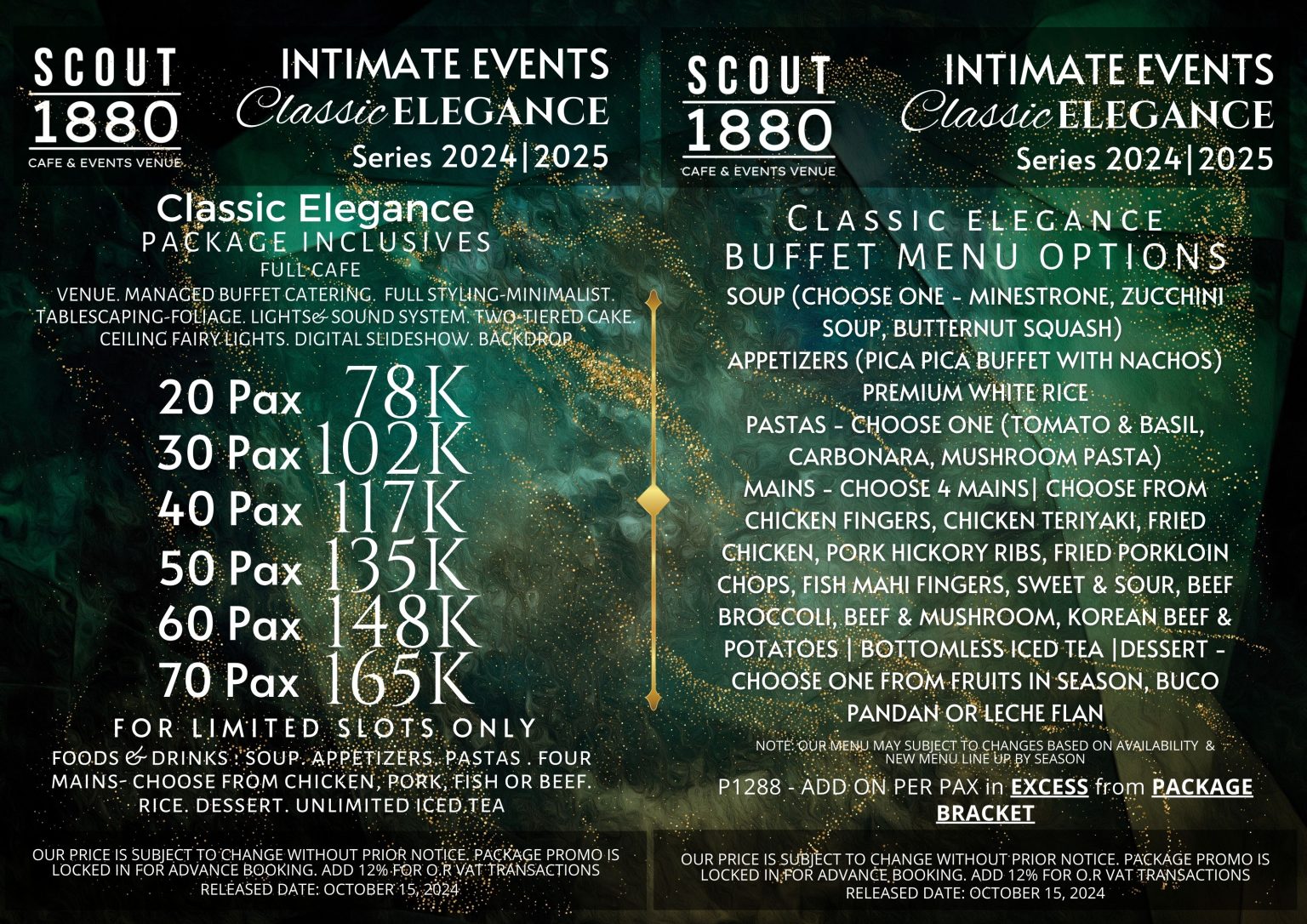 CLASSIC ELEGANCE – SCOUT1880 CAFE & PRIVATE VENUE